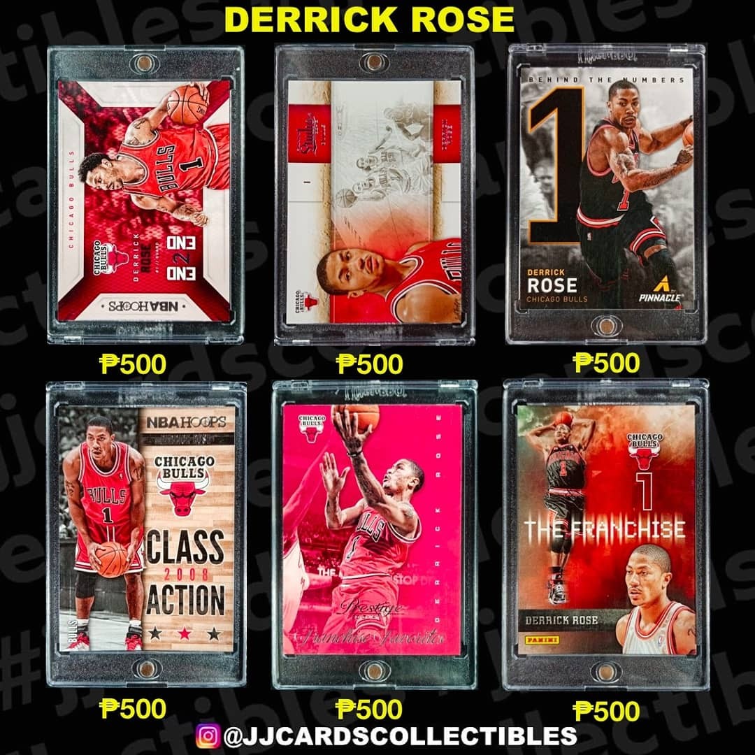 Derrick Rose NBA Cards with Free Magnetic Case -Php 500 Each, Hobbies ...
