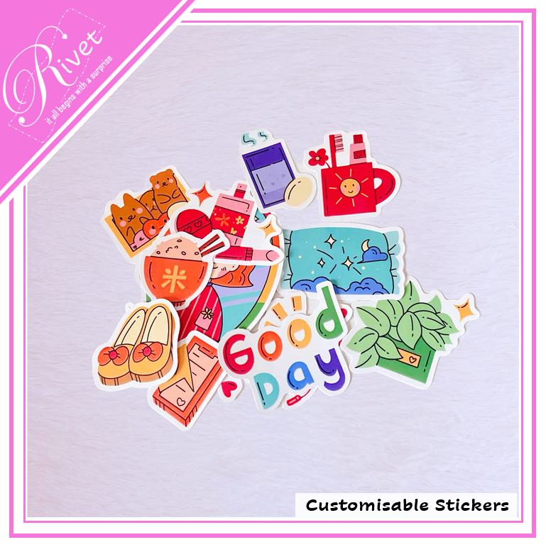 DIY Customisable Stickers Small Quantity Available Corporate Logo ...