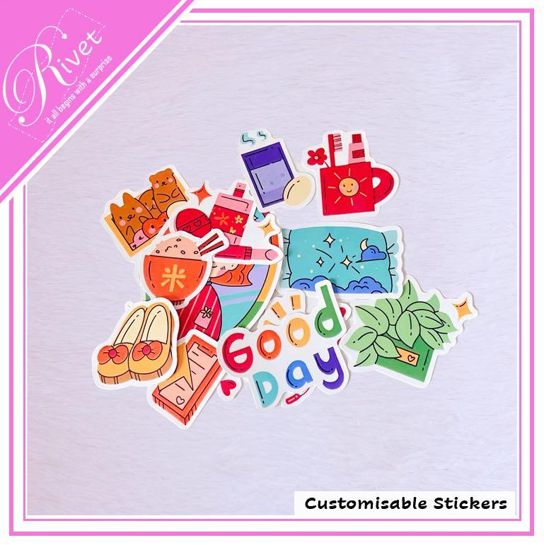 DIY Customisable Stickers Small Quantity Available Corporate Logo ...