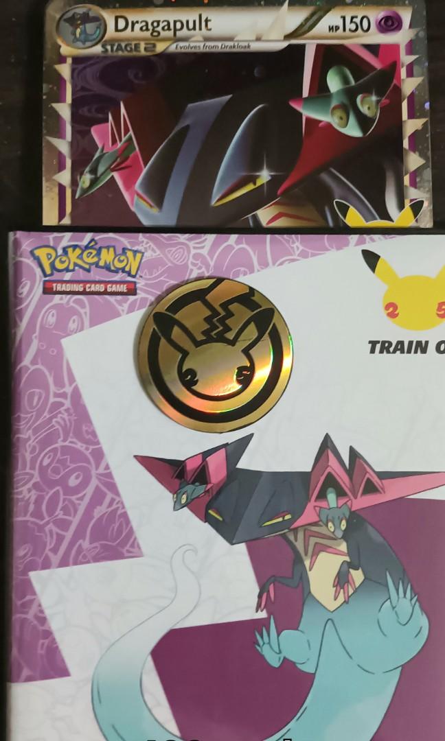 Dragapult Binder + Jumbo Card + Pikachu Gold Coin, Hobbies & Toys, Toys ...