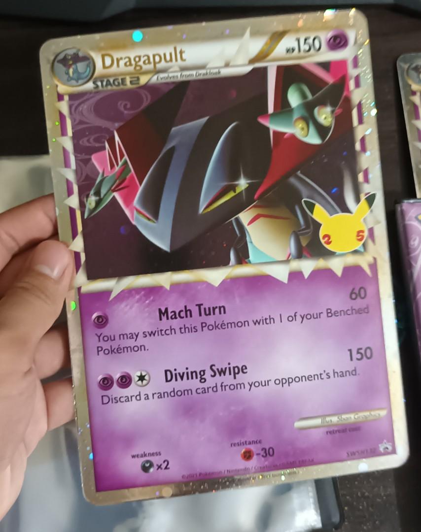 Dragapult Binder + Jumbo Card + Pikachu Gold Coin, Hobbies & Toys, Toys ...