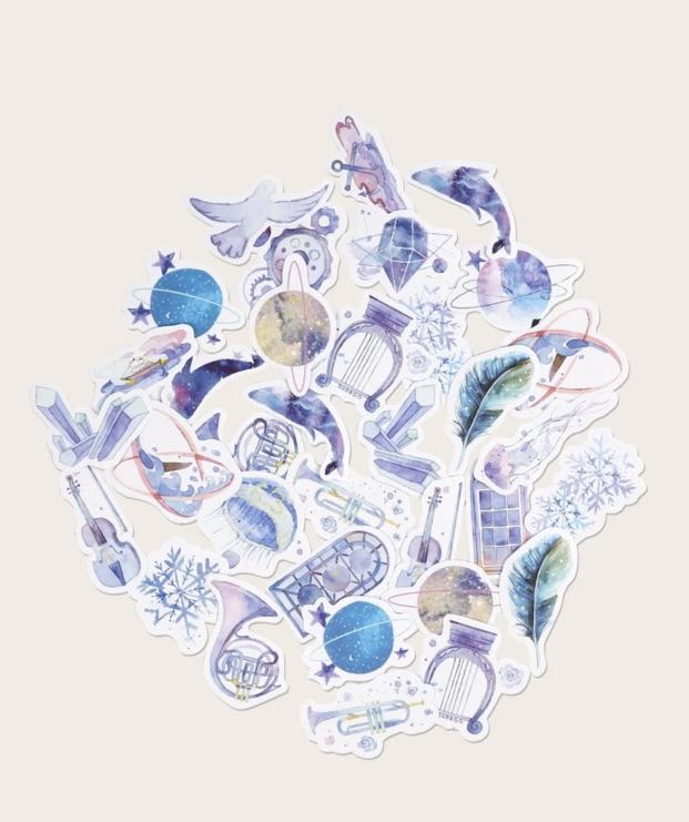 Ethereal Sticker Flakes - Mystery pack, Hobbies & Toys, Stationery ...