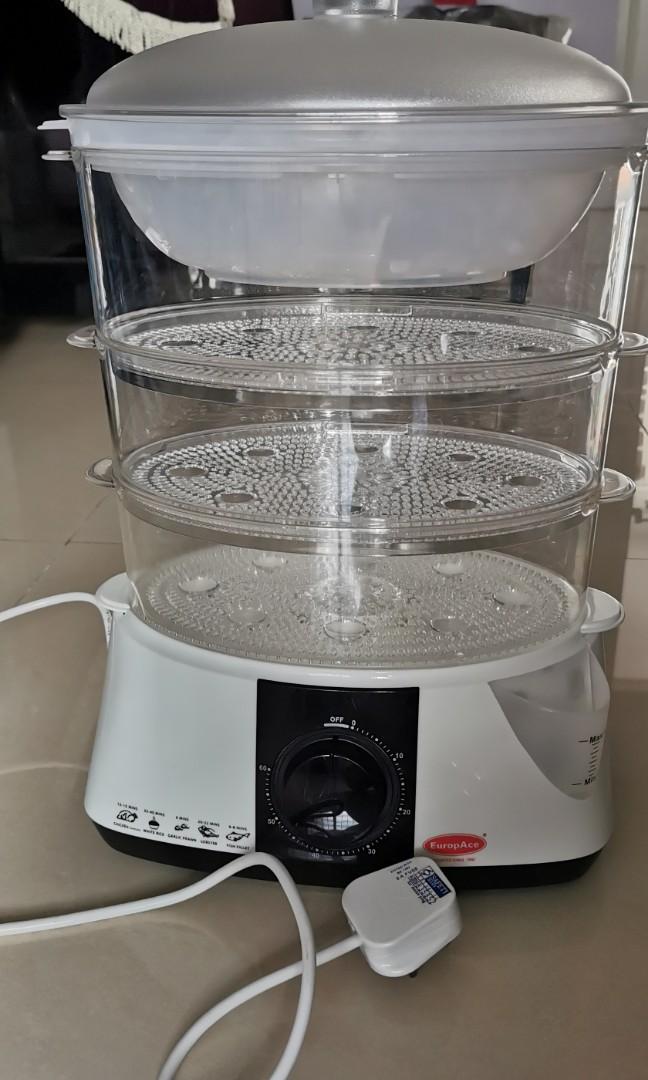 EuropAce Electric Steamer 3-tier, TV & Home Appliances, Kitchen ...