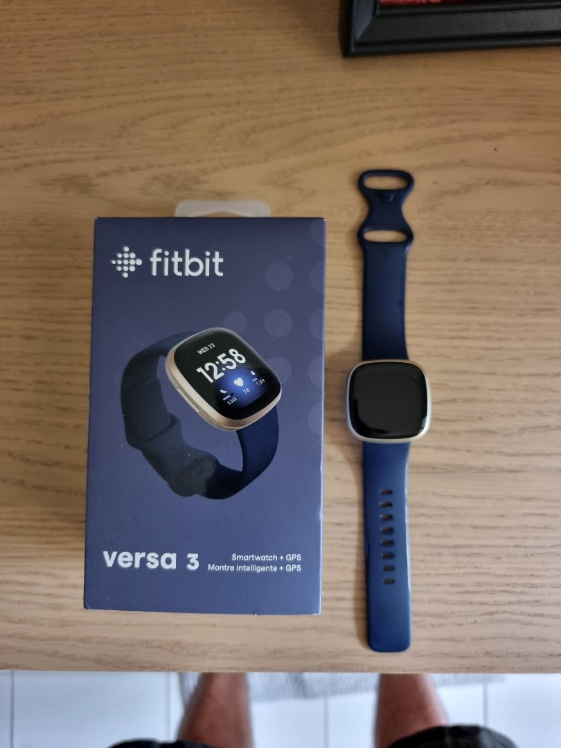 Fitbit Versa 3 - Blue, Mobile Phones & Gadgets, Wearables & Smart ...