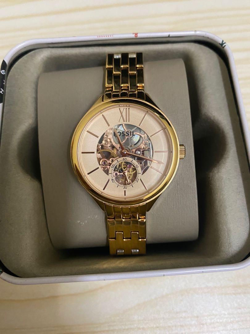 Fossil Ladies Watch Automatic Watch Rosegold, Luxury, Watches on Carousell
