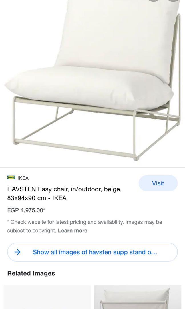 Havsten IKEA outdoor/indoor chair, Furniture & Home Living, Furniture ...
