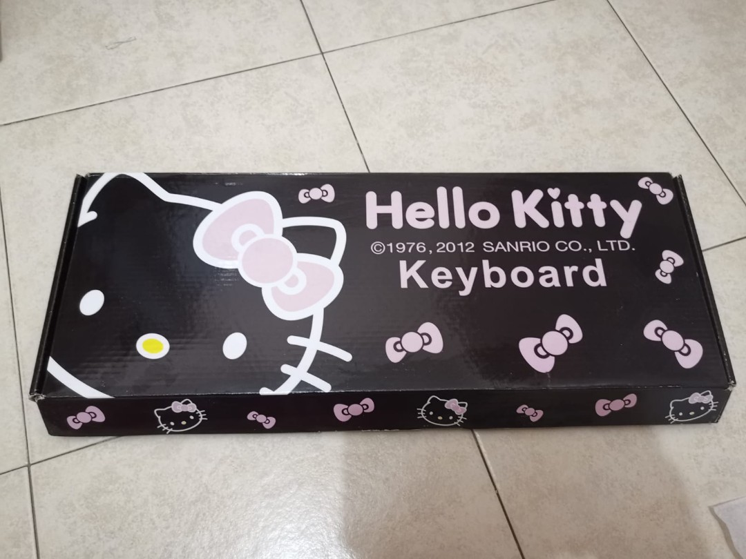 Hello Kitty keyboard - Black, Computers & Tech, Parts & Accessories ...