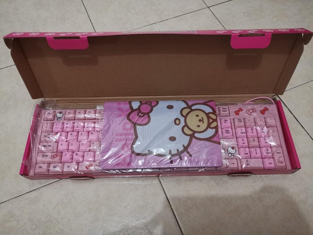 Hello Kitty Keyboard - Pink, Computers & Tech, Parts & Accessories ...