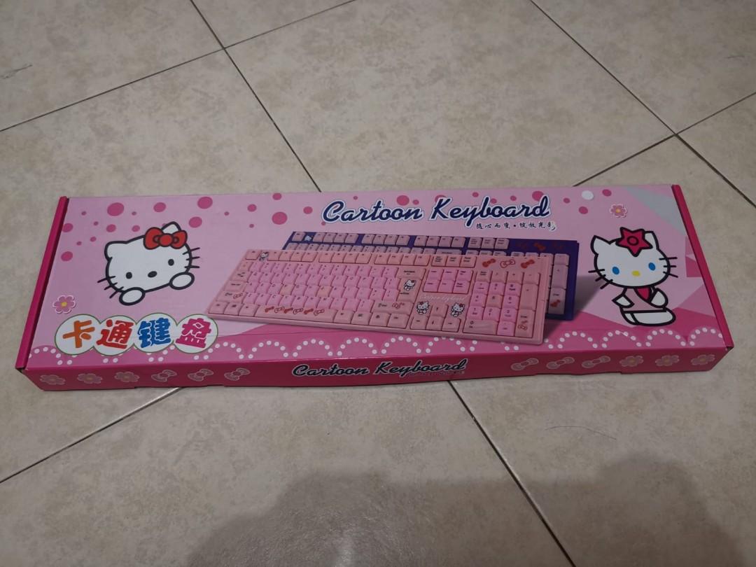 Hello Kitty Keyboard - Pink, Computers & Tech, Parts & Accessories ...