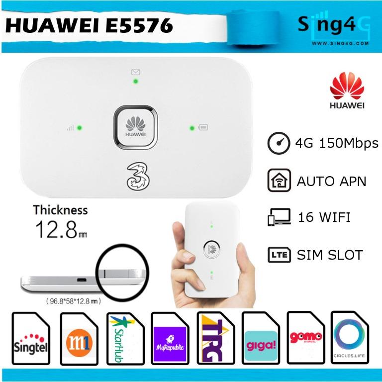 (Free Deliver) Huawei E5576 Mobile WiFi Mifi Router Modem 4G & Portable ...