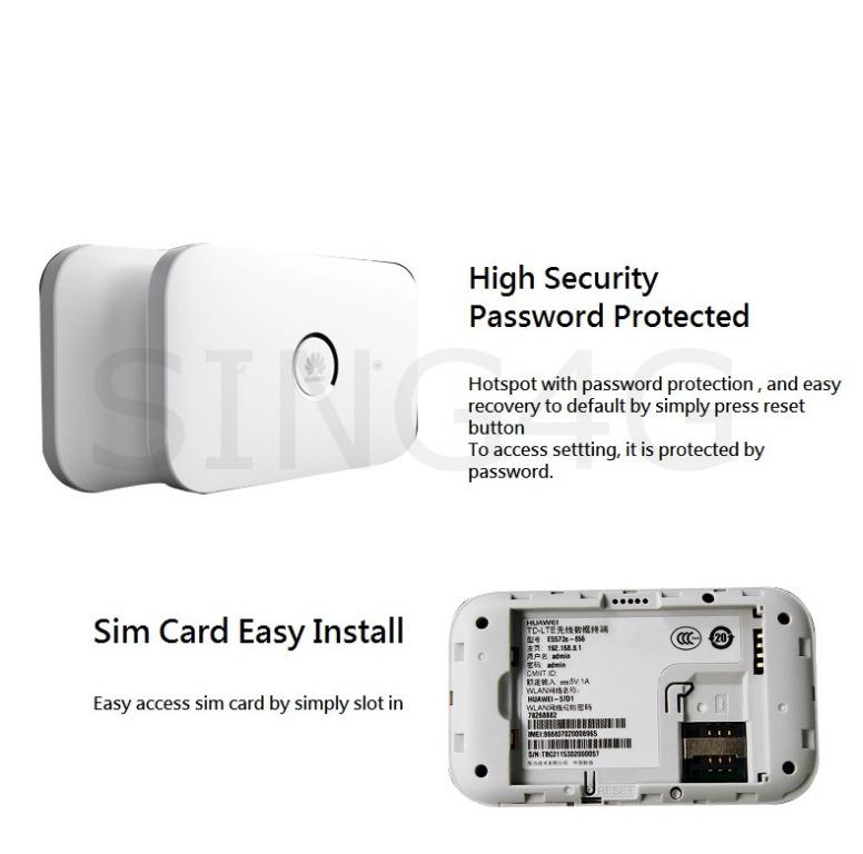 (Free Deliver) Huawei E5576 Mobile WiFi Mifi Router Modem 4G & Portable ...