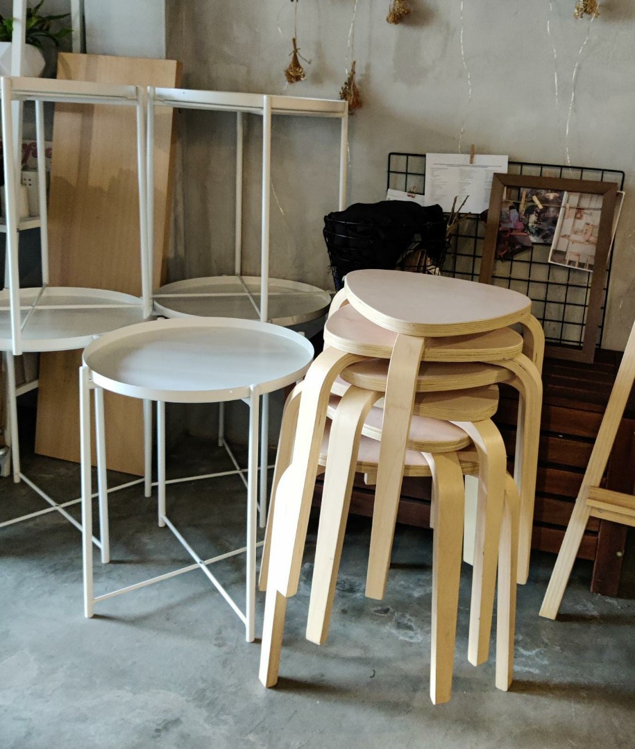 Ikea Tables (Stools sold out), Furniture & Home Living, Furniture ...