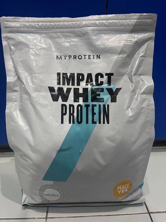 Impact Whey Protein Peach Tea, Health & Nutrition, Health Supplements ...