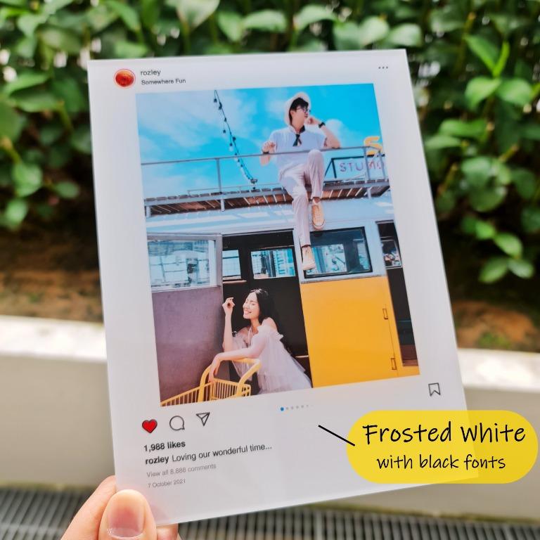 Instagram Acrylic Plaques - Fully Customizable, Furniture & Home Living ...