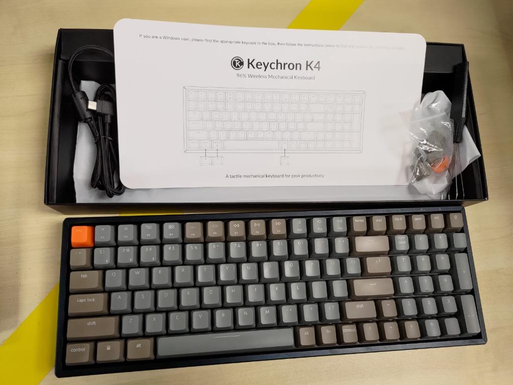 Keychron K4 V1 - 96% Wireless Mechanical Keyboard, Computers & Tech ...