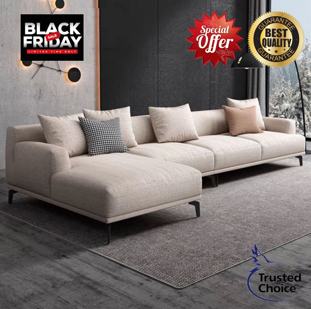 Length 160cm ESTONIA Sofa Available in High Quality Cotton Fabric ...