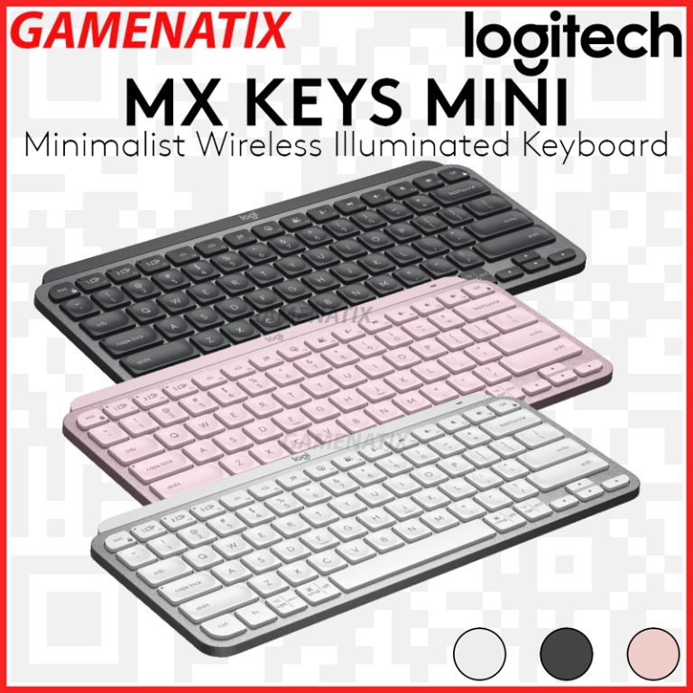 Logitech MX Keys Mini Minimalist Wireless Illuminated Keyboard, Compact ...