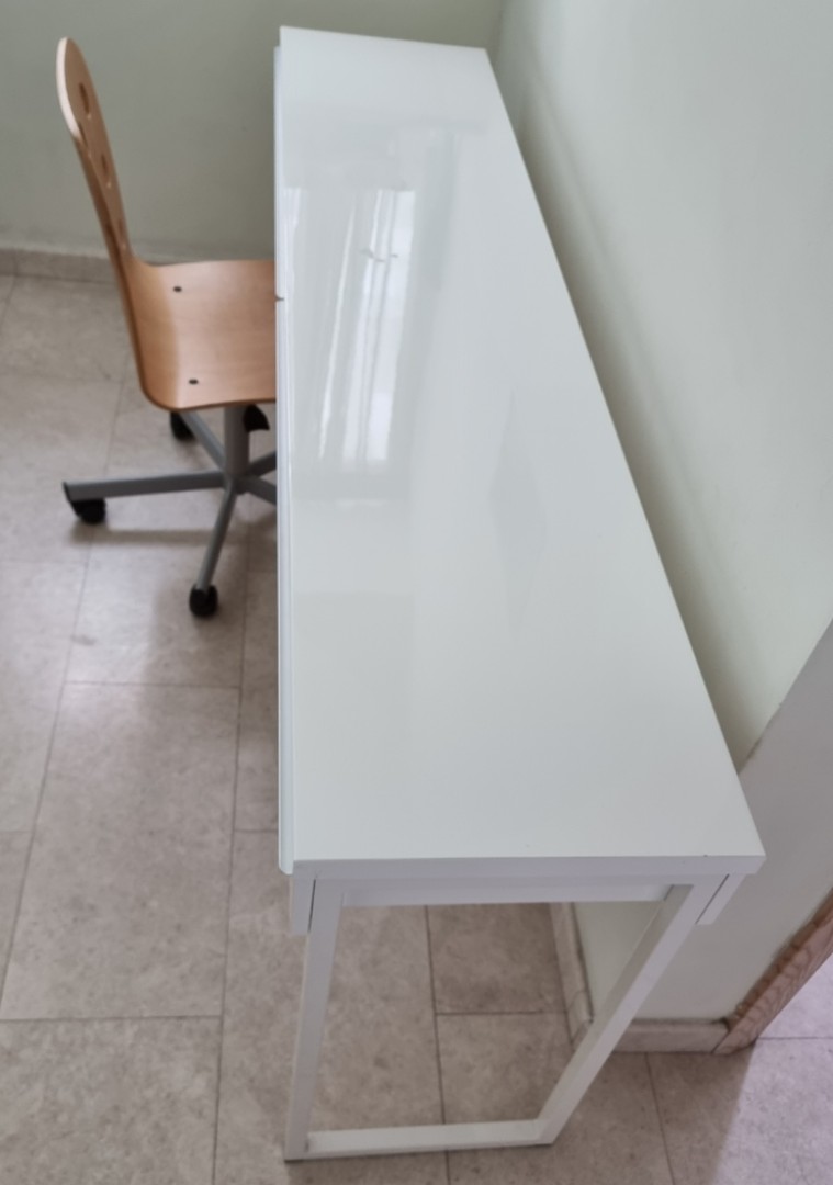 Long Study Table - 180 cm Length, Furniture & Home Living, Furniture ...