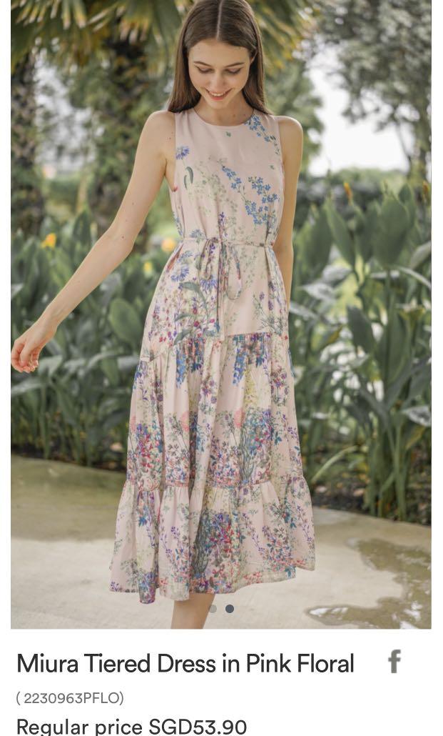 MDS Dress in Pink Floral, Women's Fashion, Dresses & Sets, Dresses on ...