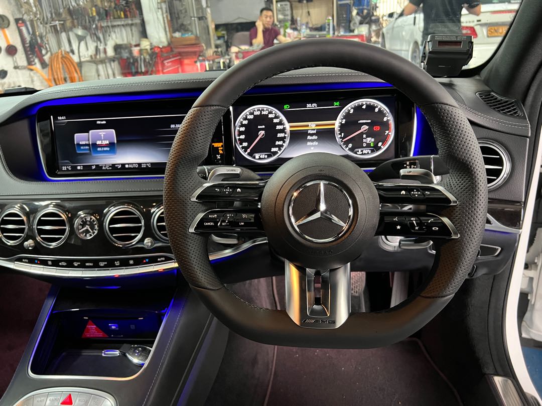 Mercedes Benz amg steering wheel a b c cla gla e slk s GLC glb gle ...