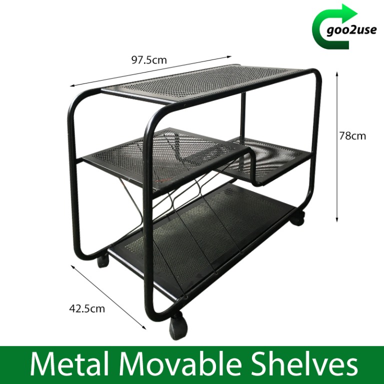 Metal Movable Shelves, Furniture & Home Living, Furniture, Shelves ...