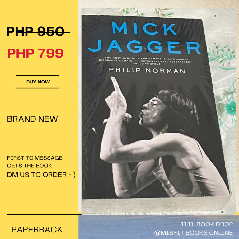 Mick Jagger. Brand New Book. Best Selling Book about the Music Icon ...