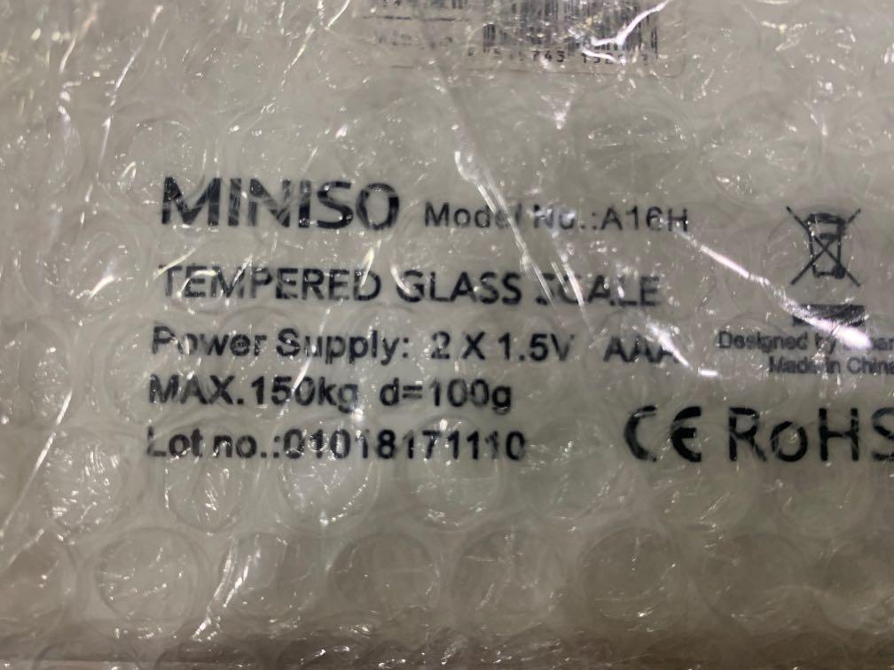 Miniso Scale, Health & Nutrition, Health Monitors & Weighing Scales on ...