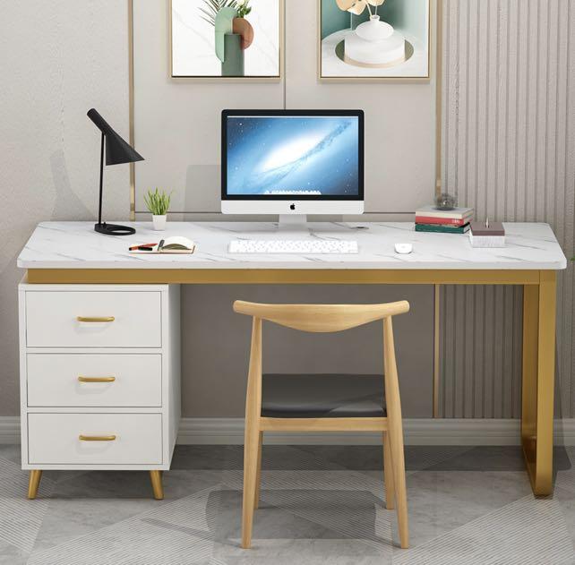 Modern Marble Study Table, Furniture & Home Living, Furniture, Tables ...