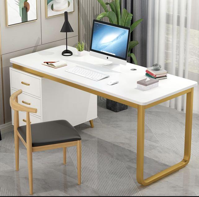 Modern Marble Study Table, Furniture & Home Living, Furniture, Tables ...