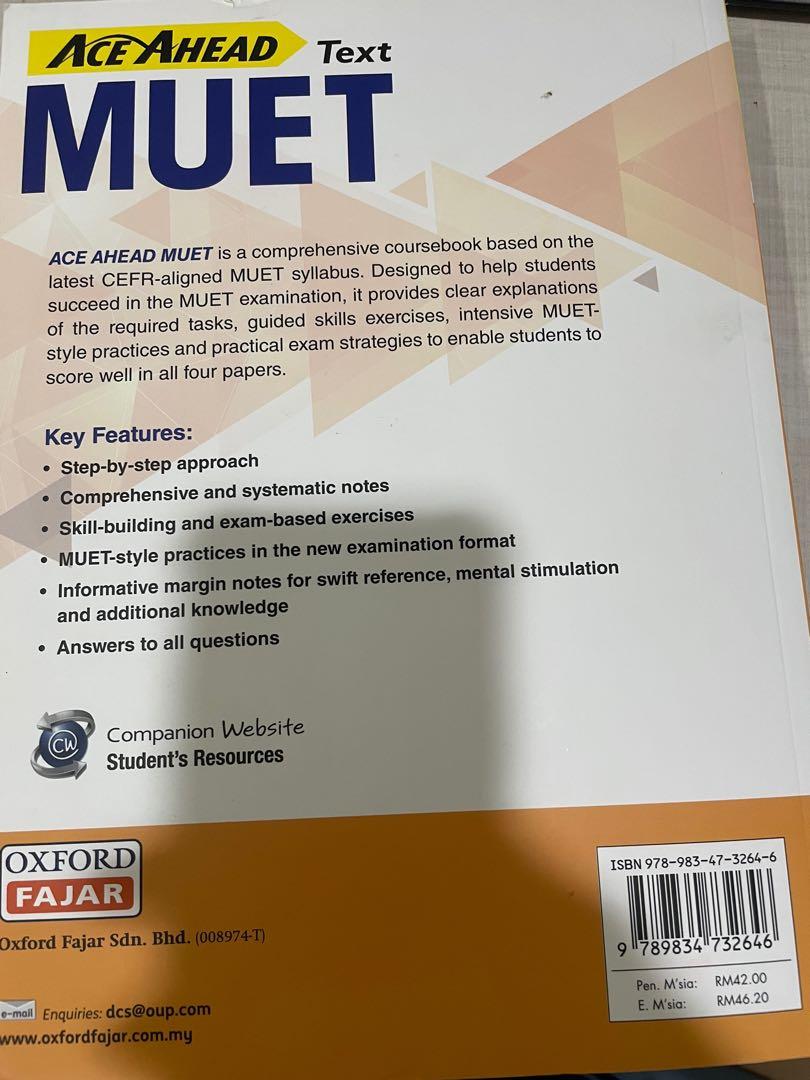 MUET Guide/Exercise Book 2021 New Format CEFR-aligned curriculum ...