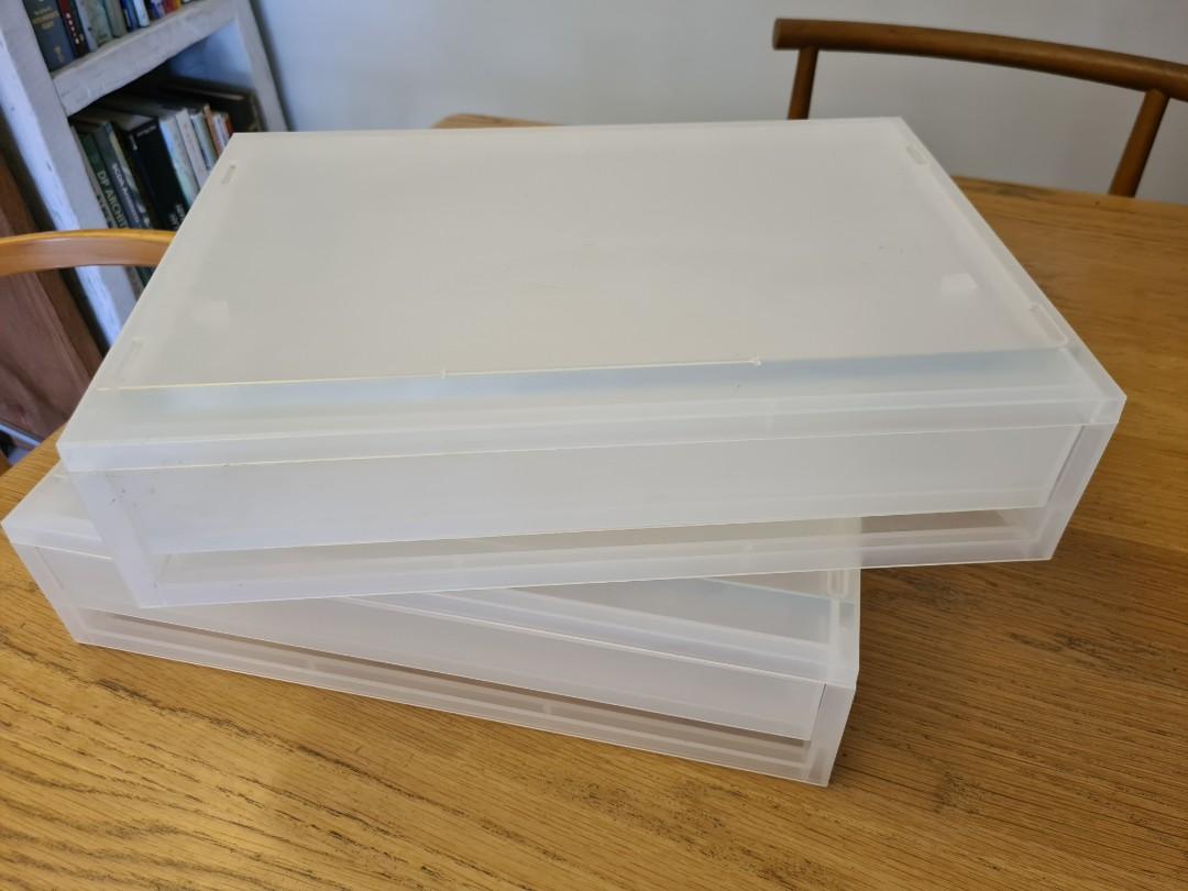 Muji PP stackable drawers, Furniture & Home Living, Home Improvement ...