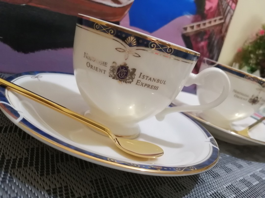 N. I. Orient Express cup and saucer set, Furniture & Home Living ...