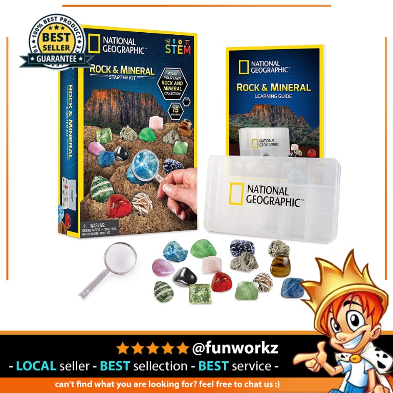 NATIONAL GEOGRAPHIC Rocks and Minerals Education Set – 15-Piece Rock ...