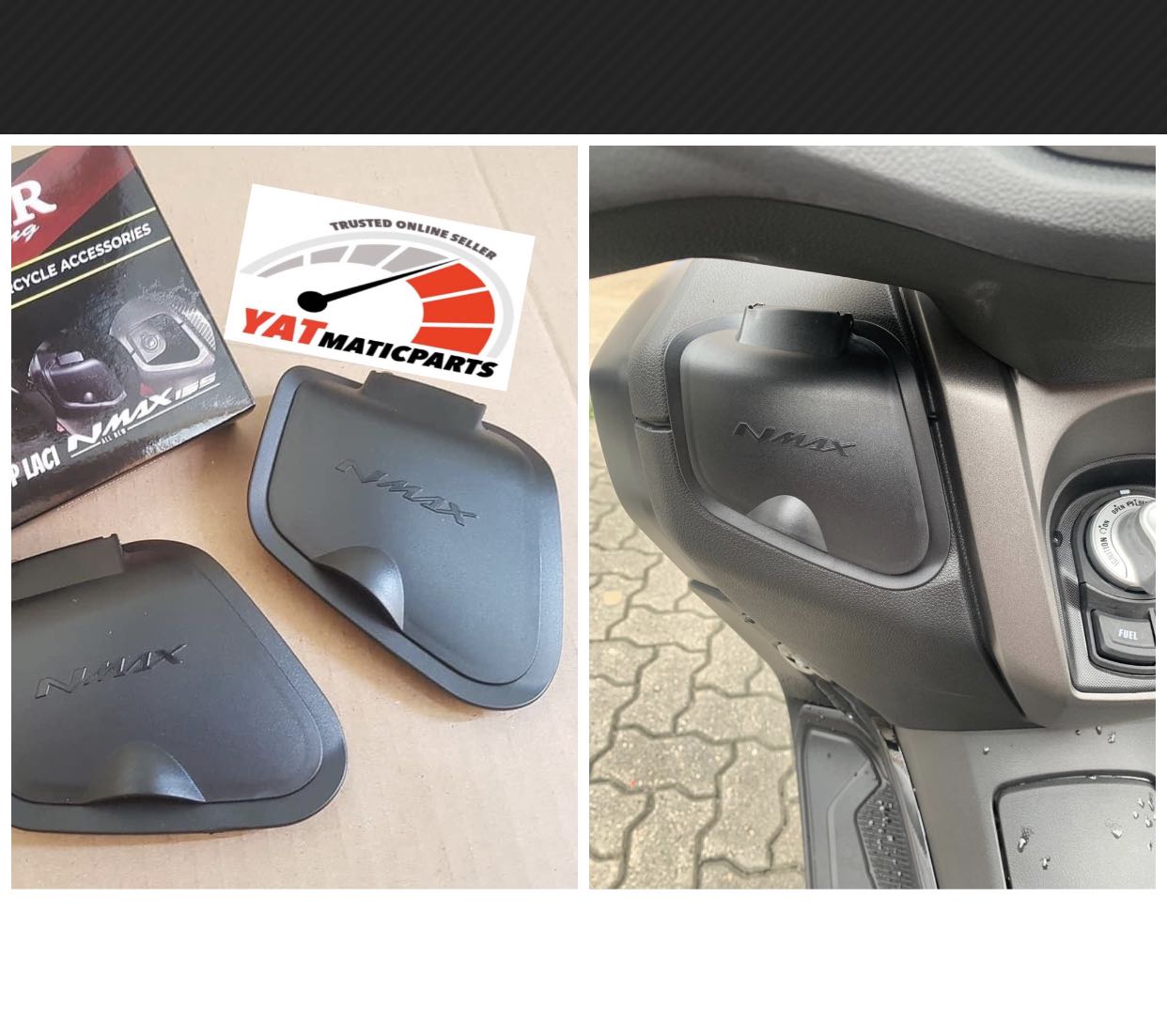 Nmax v2 latest cover compartment with fully open n with logo NMAX ...