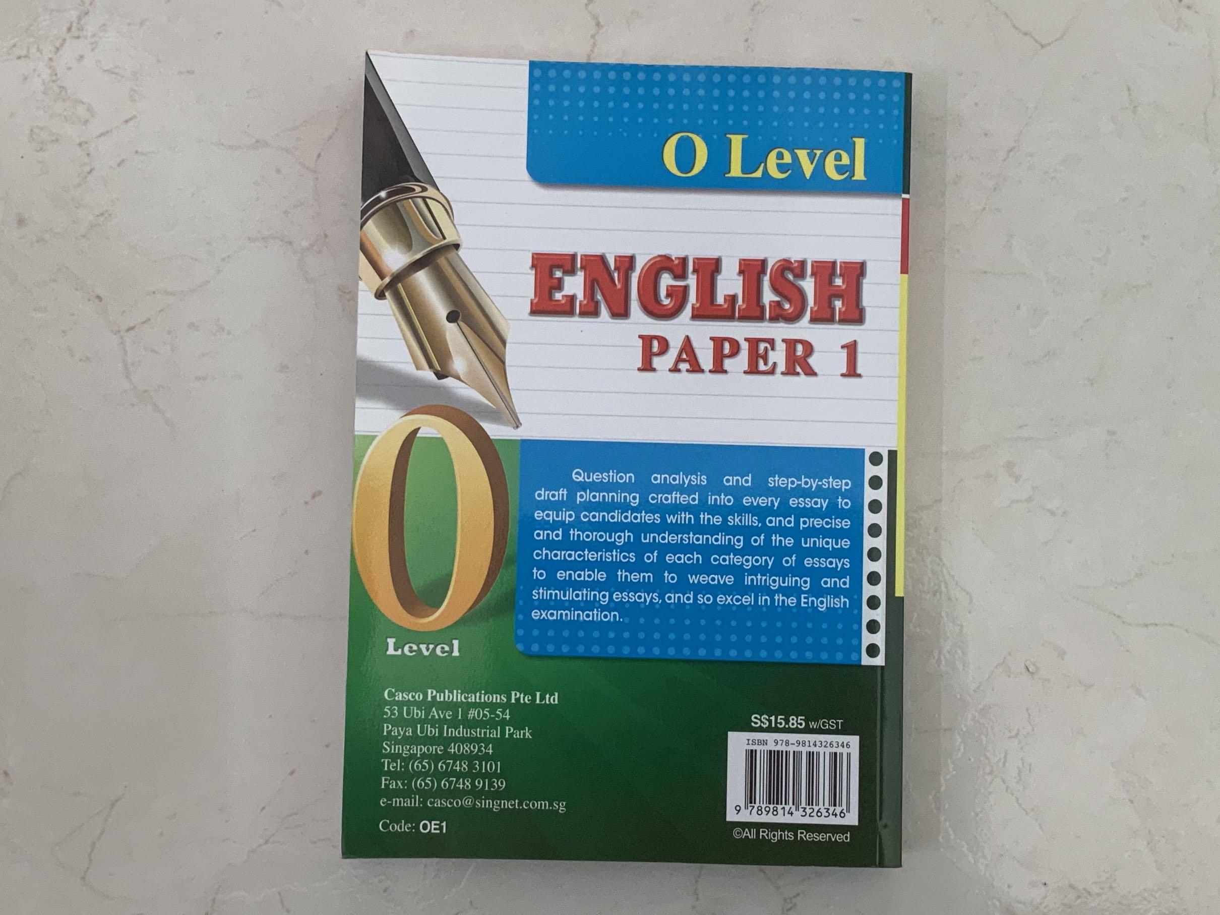 O Level English Paper 1 Model Essay Composition Book, Hobbies & Toys ...
