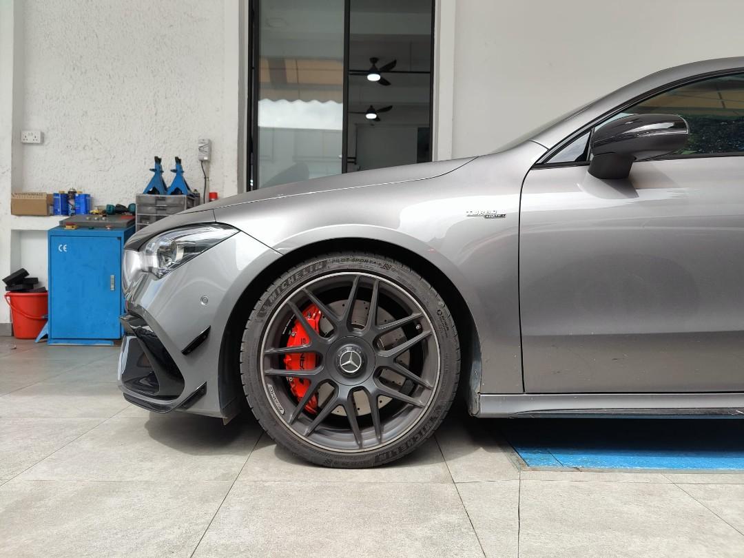 Original Mercedes Cla45s 19" AMG wheels rims, Car Accessories, Tyres ...