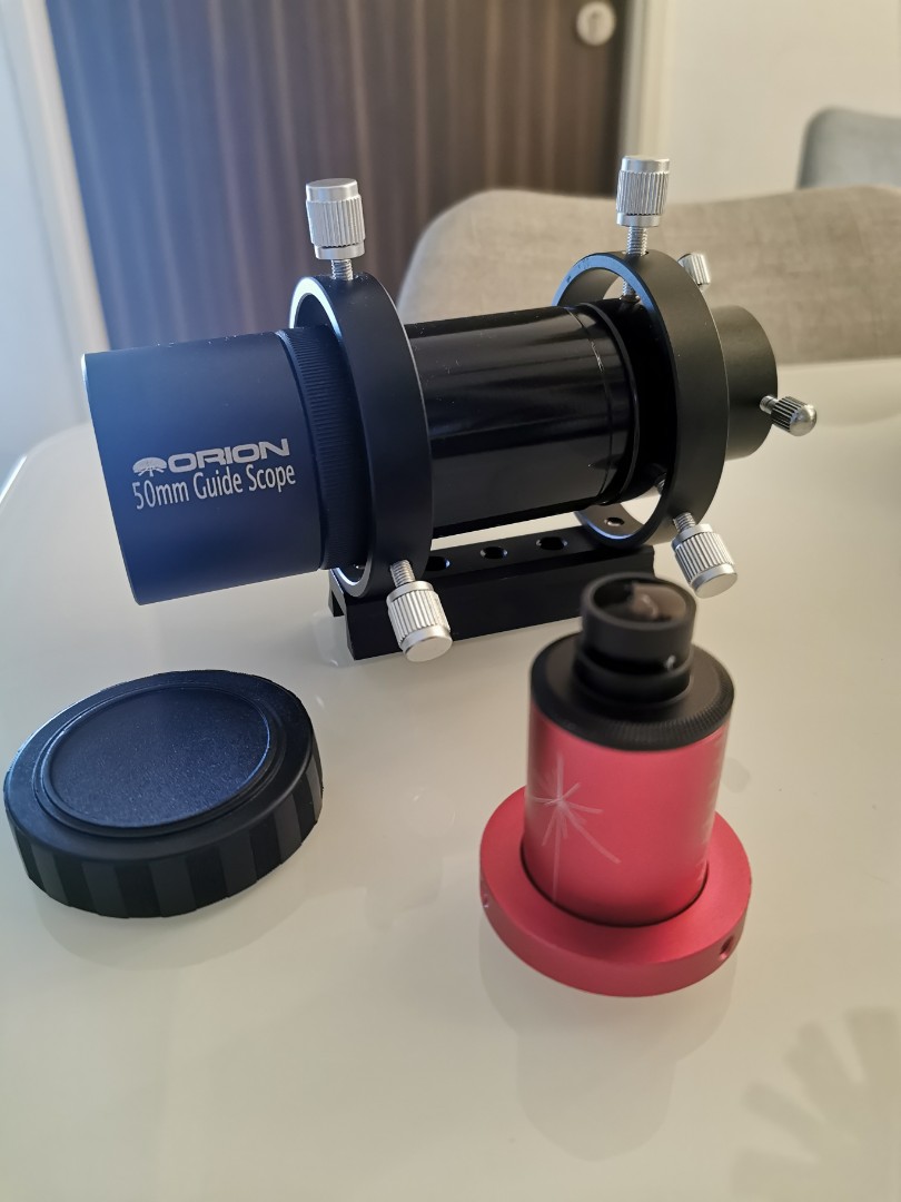 Orion 50mm guide scope with T7 guide camera, Photography, Photography ...