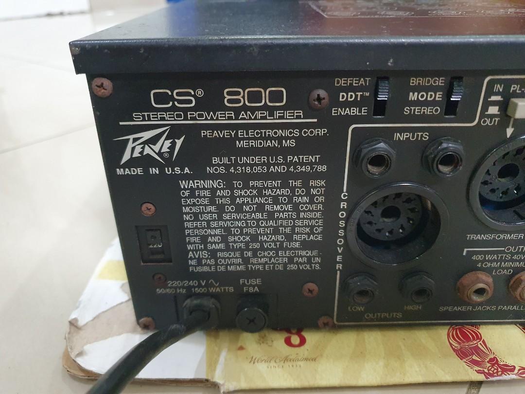 Peavey Power Amplifier (Pls Offer), Audio, Soundbars, Speakers ...