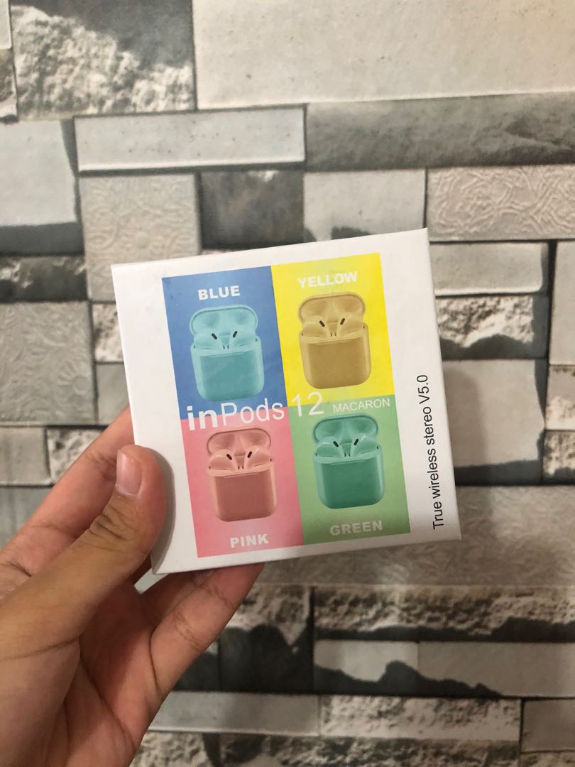 pink inpods 12 wireless earbuds, Mobile Phones & Gadgets, Other Gadgets ...