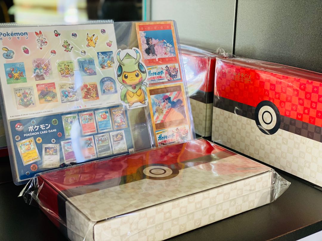 Pokemon stamps box, Hobbies & Toys, Toys & Games on Carousell
