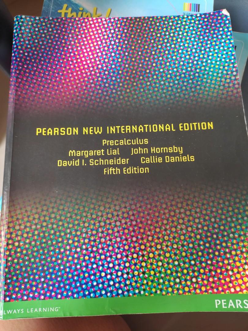 Precalculus math textbook PEARSON 5th edition, Hobbies & Toys, Books ...