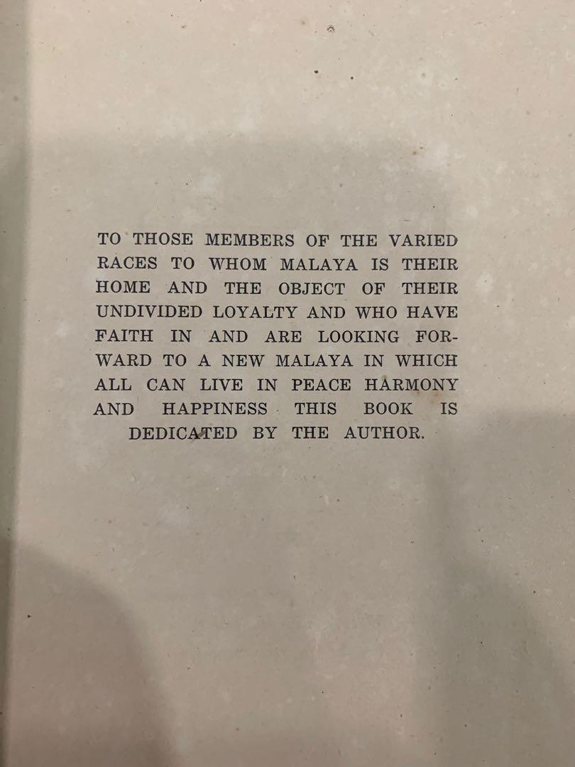 Rare Vintage Sir Tan Cheng Lock Book, Hobbies & Toys, Collectibles ...