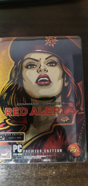 Red alert 3 PC game collectible item and one extra cd, Video Gaming ...