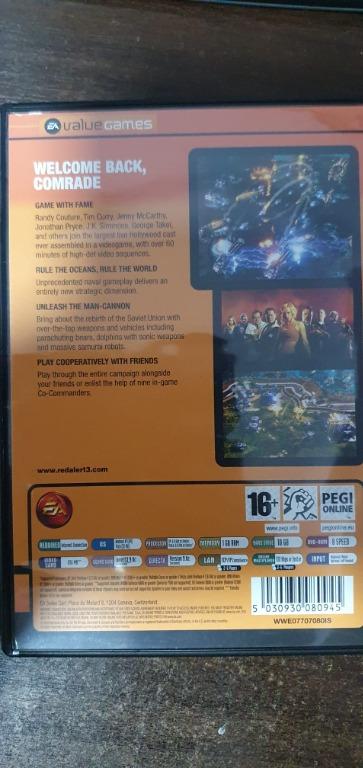 Red alert 3 PC game collectible item and one extra cd, Video Gaming ...