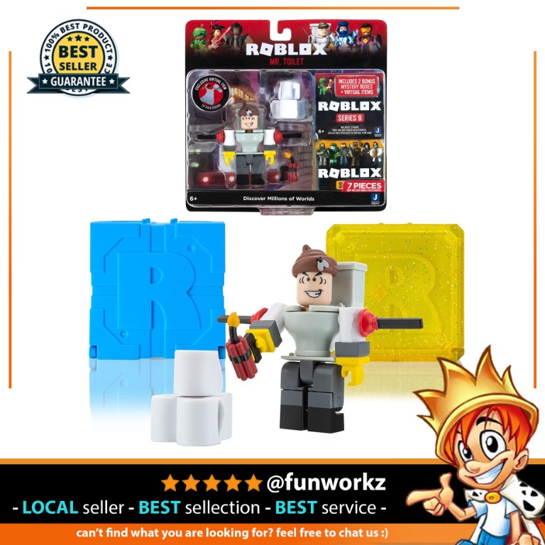 Roblox Action Collection - Mr. Toilet Figure Pack + Two Mystery Figure ...