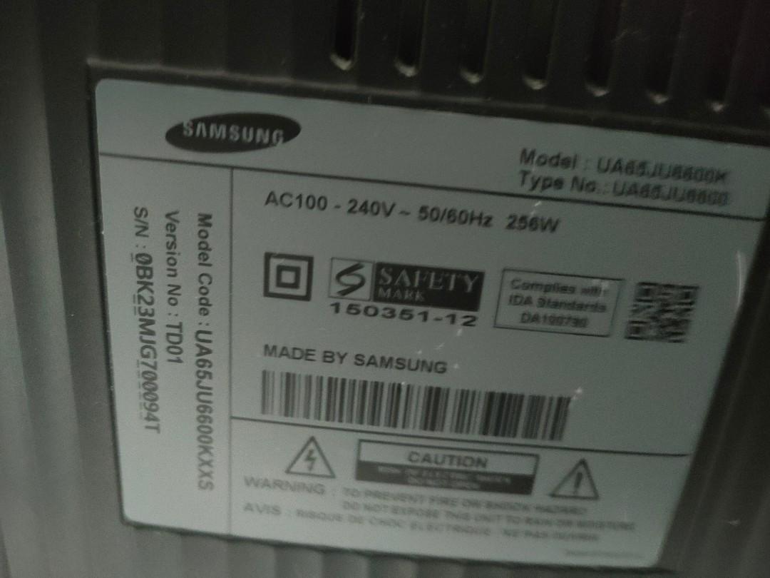 Samsung 65" Curved TV stand, TV & Home Appliances, TV & Entertainment ...