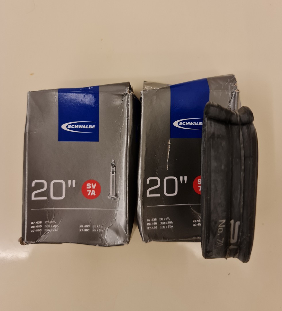 Schwalbe SV7A 20" 451 Inner Tube, Sports Equipment, Bicycles & Parts, Parts & Accessories on ...