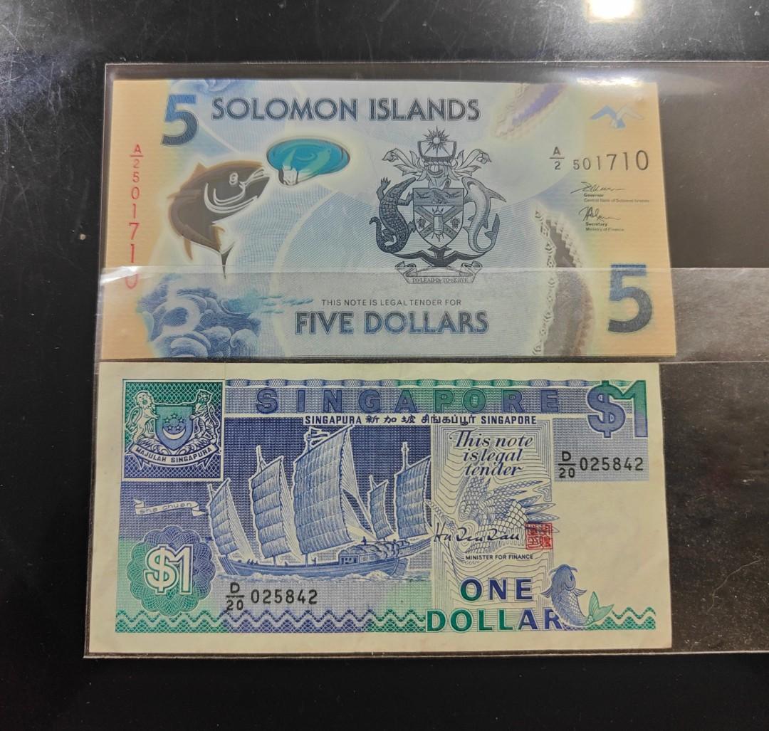 Solomon Island Polymer 2019 $5 Banknote Currency, Hobbies & Toys ...