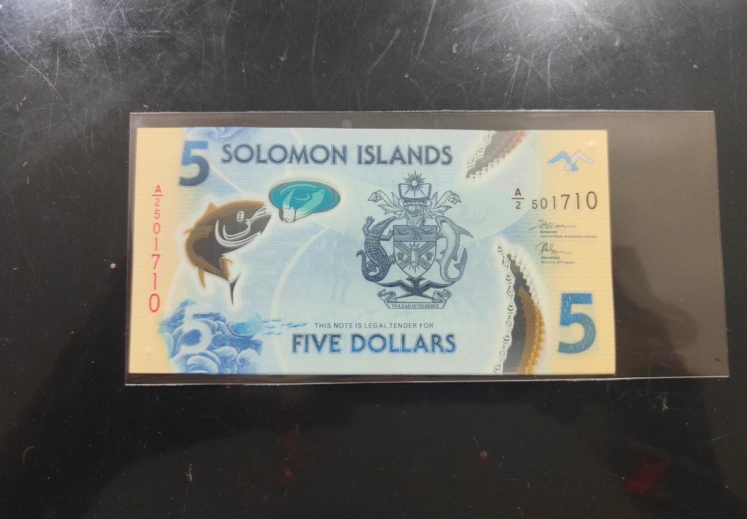 Solomon Island Polymer 2019 $5 Banknote Currency, Hobbies & Toys ...