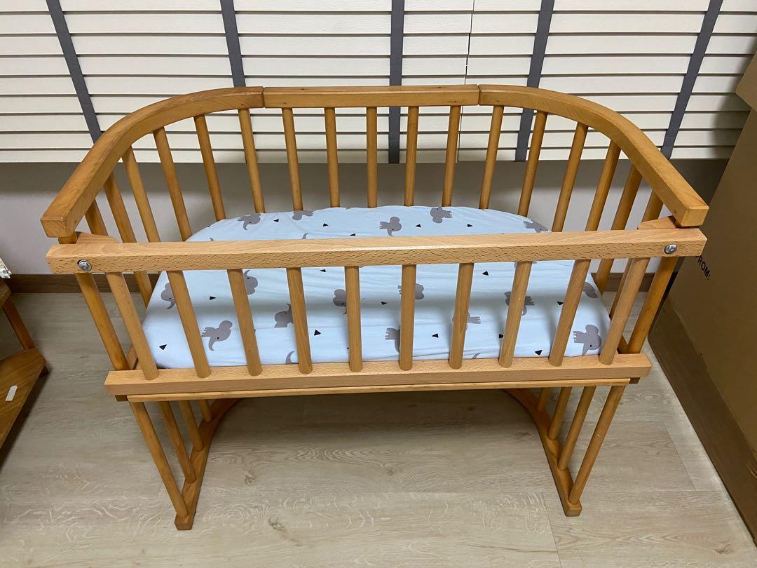 Space saving solid wood baby cot, Babies & Kids, Baby Nursery & Kids ...